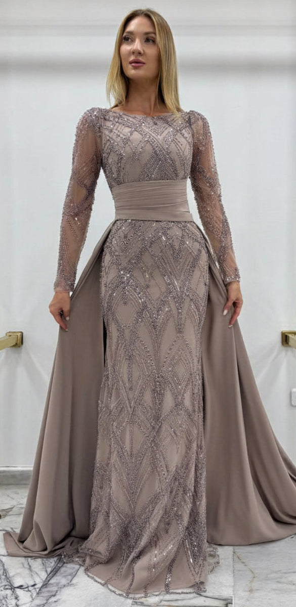 LAYALI ALS1058 TAUPE 2 piece – LAYALI BOUTIQUE